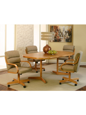 Caster Chair Company C138 7 Piece Dining Set - WE1Z90-72 Table with ...